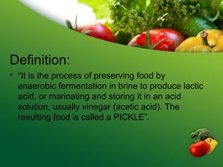 Pickles | PPT