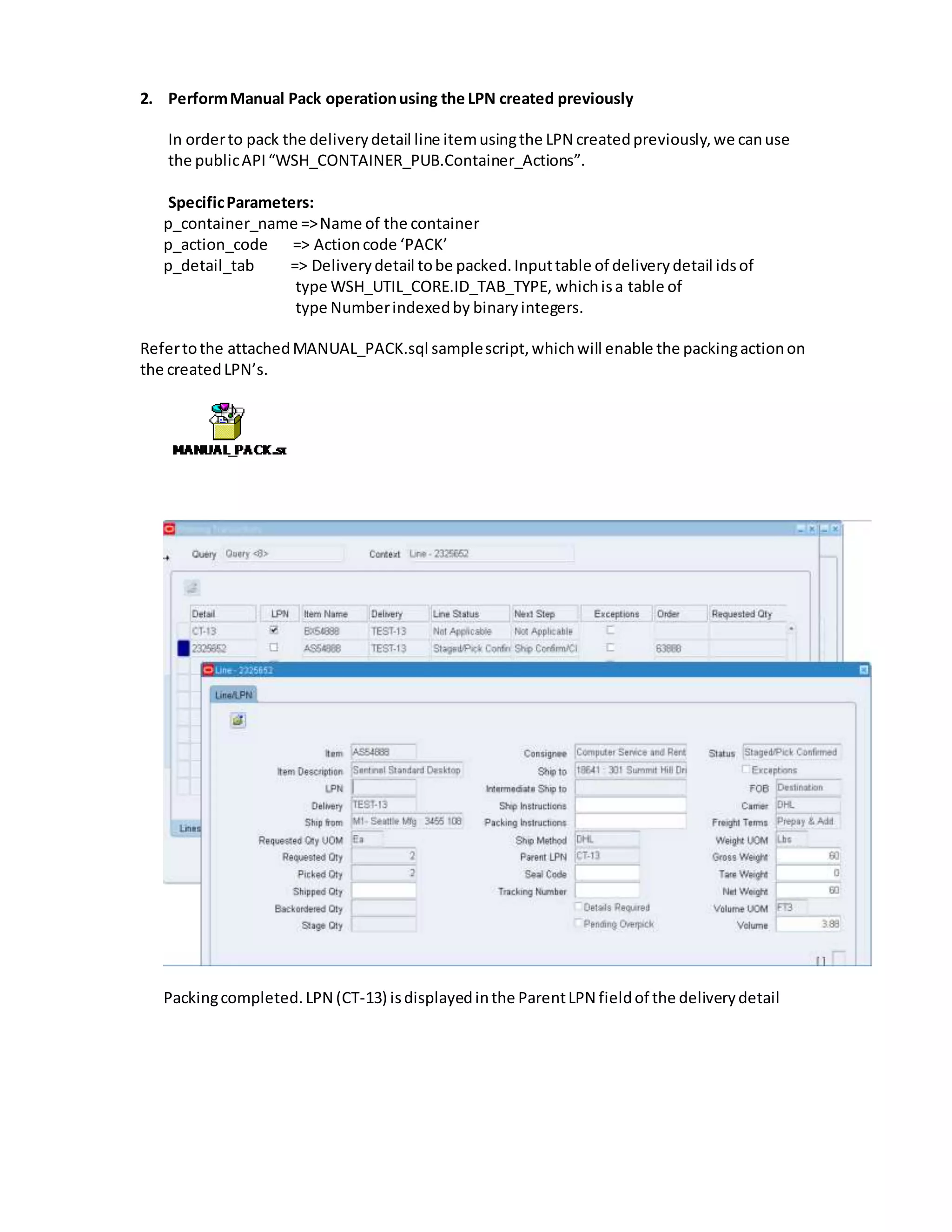 Pick pack and ship confirm process in oracle apps | DOCX