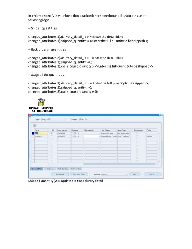 Pick pack and ship confirm process in oracle apps | PDF