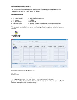 Pick pack and ship confirm process in oracle apps | DOCX