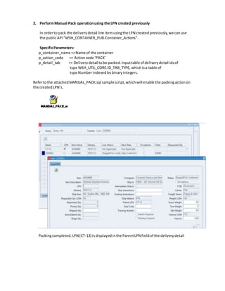 Pick pack and ship confirm process in oracle apps | DOCX