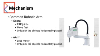 Pick & place robot based on image recognition | PPT