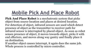 Pick & place robot ppt | PPTX