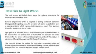 Pick To Light Warehouse | PPT