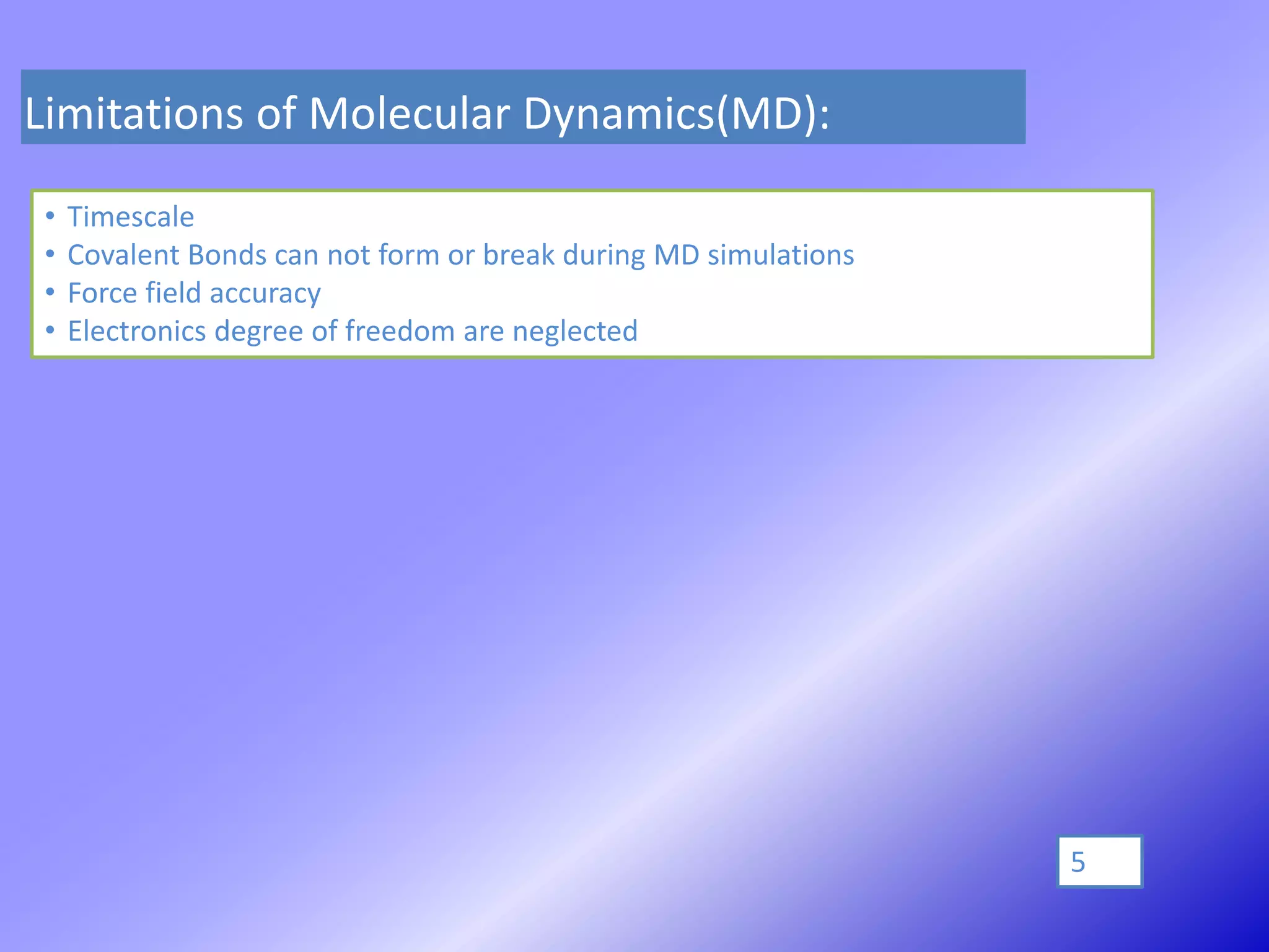 Limitations of in silico drug discovery methods | PPT