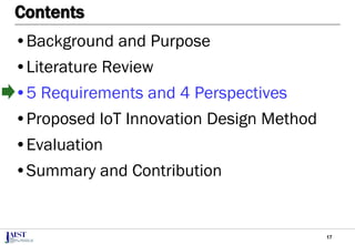 IoT Innovation Design Method (Picmet2019 Presentation) | PPT