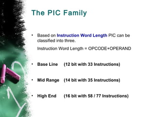 Microchip's PIC Micro Controller | PPT