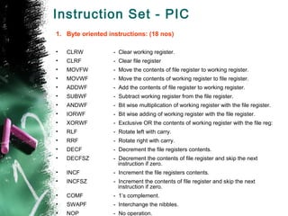 Microchip's PIC Micro Controller | PPT