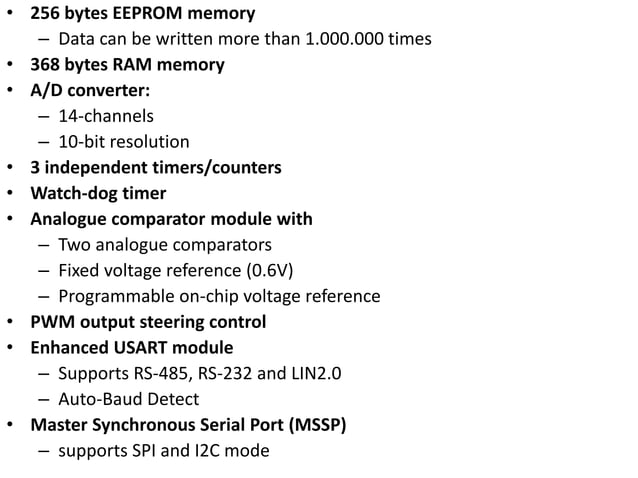PIC-MICROCONTROLLER TUTORIALS FOR BEGINNERS | PPTX