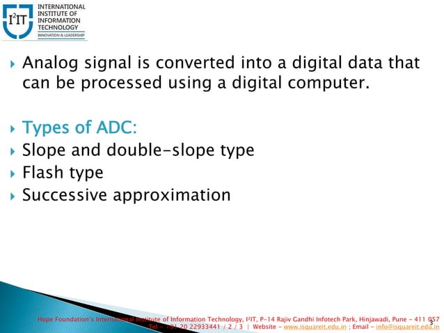 Pic Microcontroller Adc Interfacing Ppt