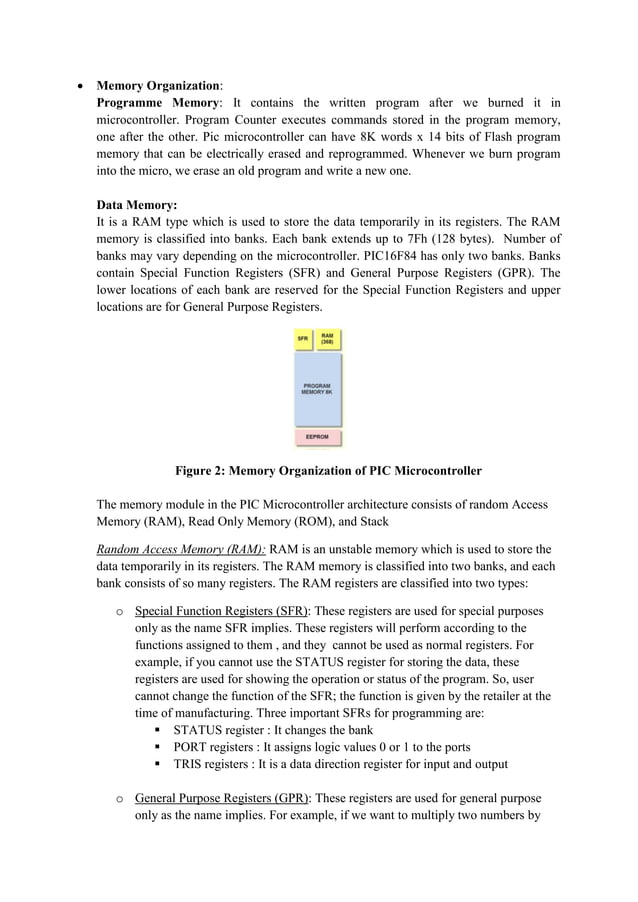 Pic microcontroller architecture | PDF | Operating Systems | Computer Software and Applications