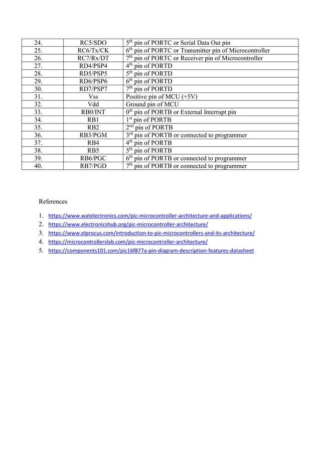 Pic Microcontroller Architecture Pdf Operating Systems Computer Software And Applications