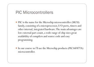 PIC microcontroller review | PPT