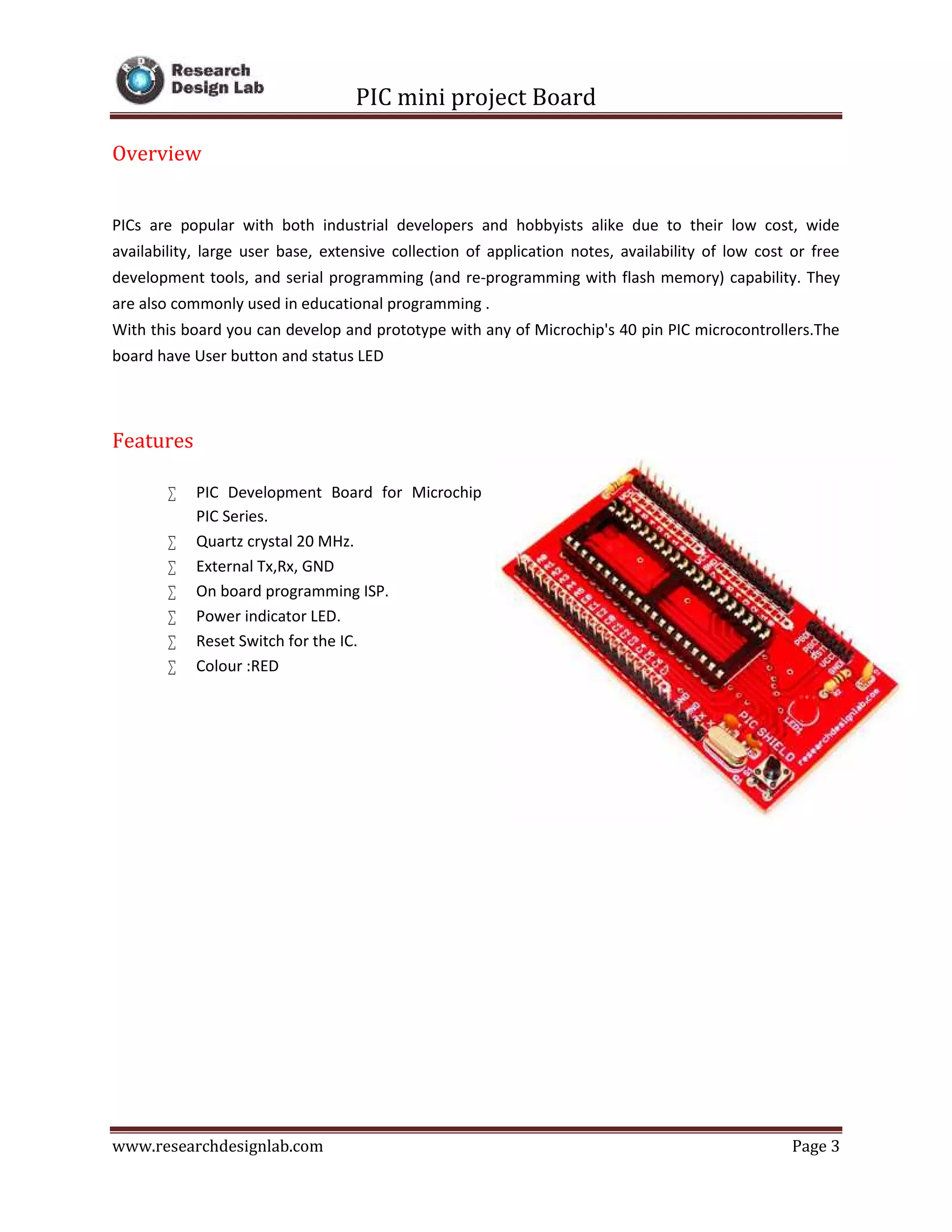 Pic Mini Project Board | PDF | Computer Peripherals | Computing