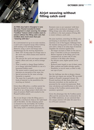 Picanol News October 2010 | PDF