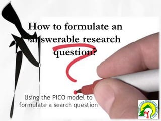 PICO Research Question | PPTX