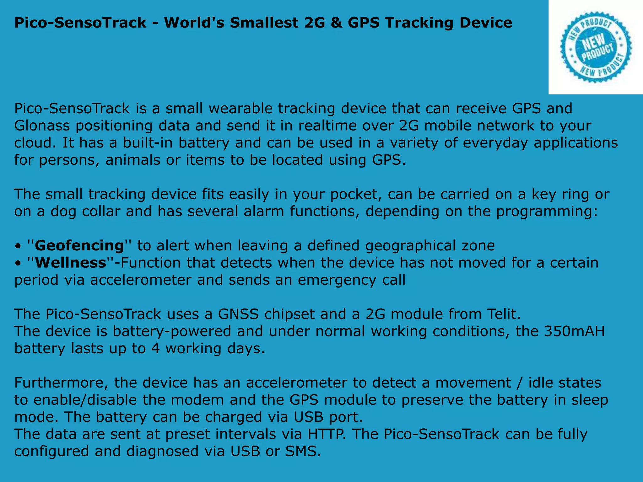 Pico senso track | PPTX