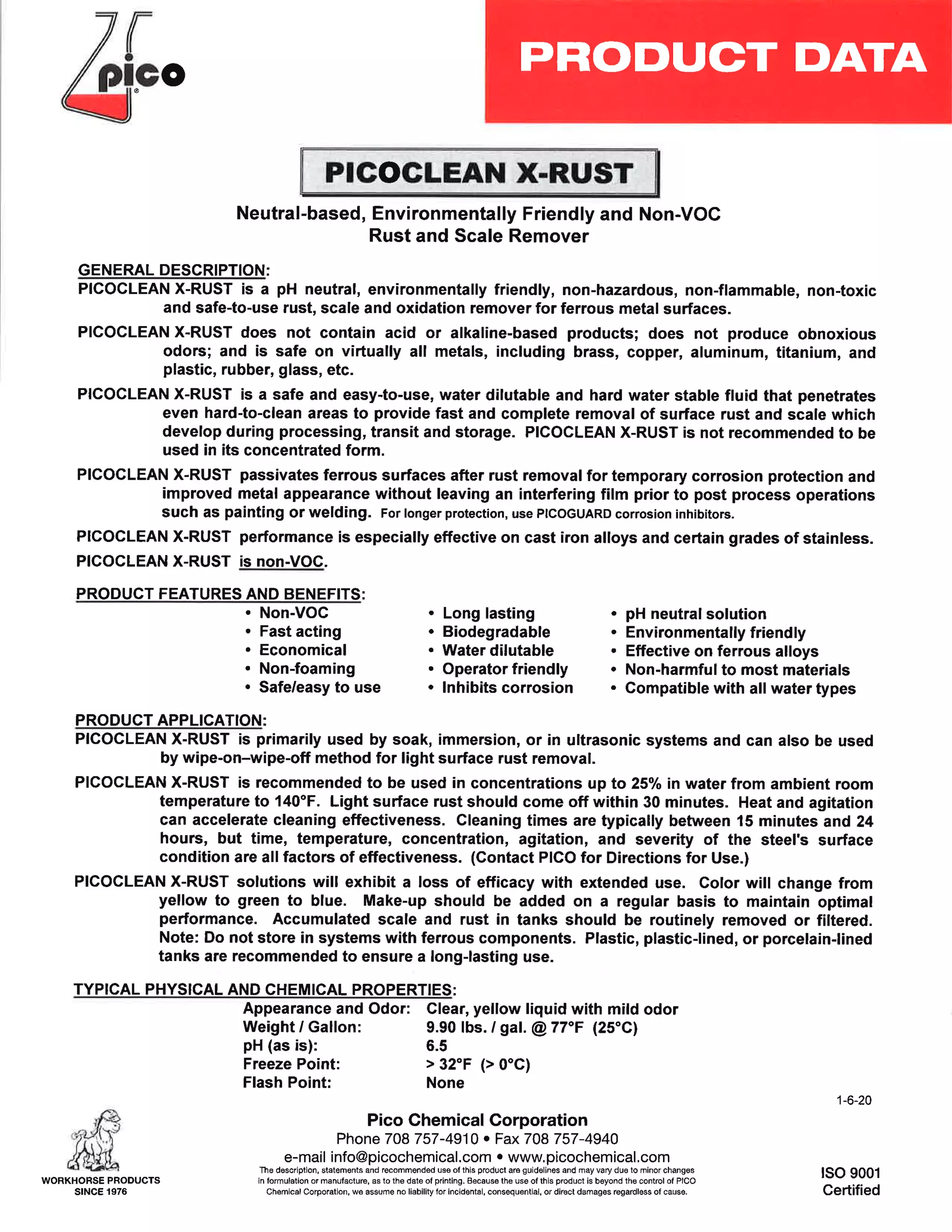 Picoclean x rust pd 010620 | PDF