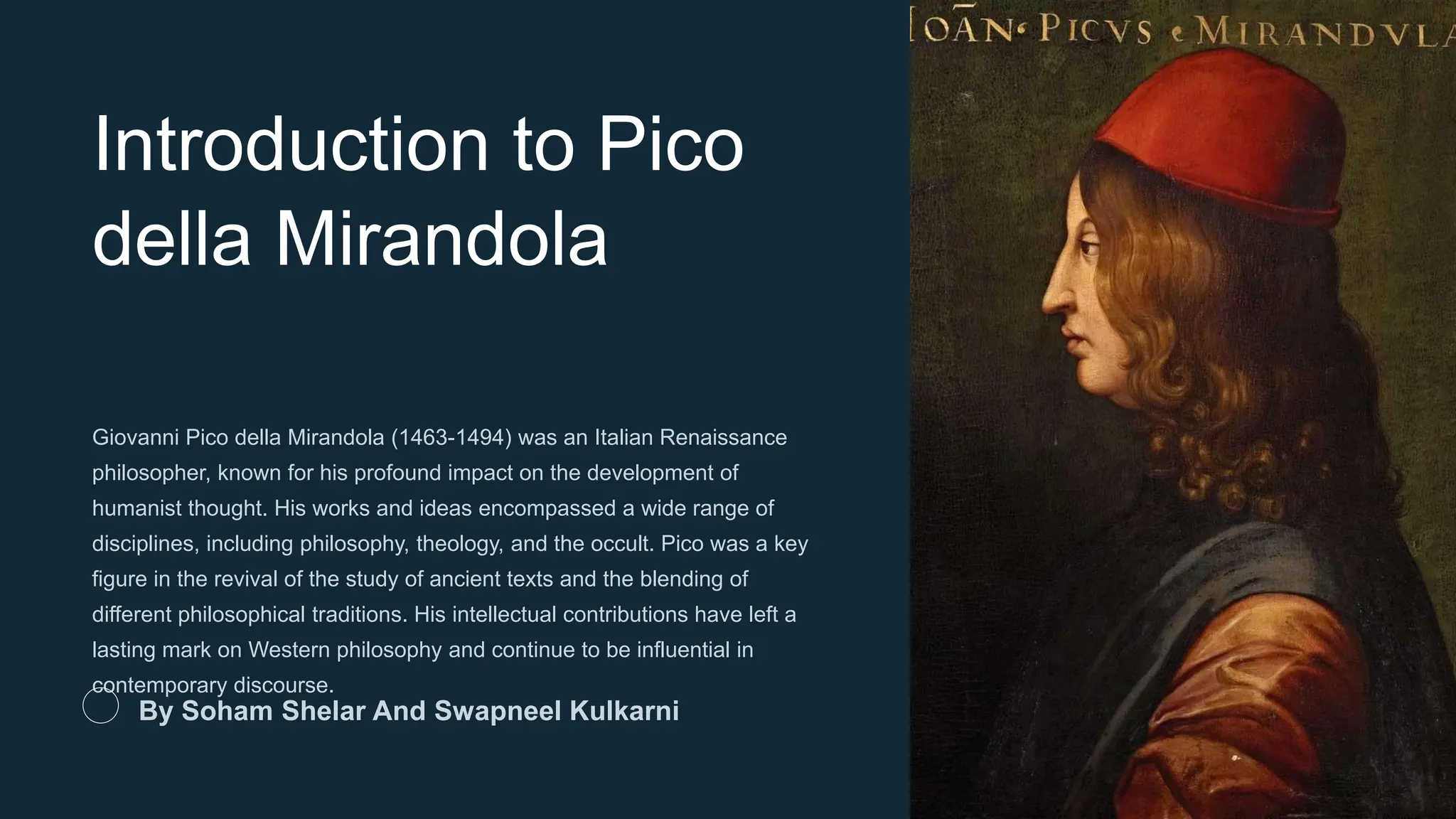 Pico della and his principles and quotes | PPTX
