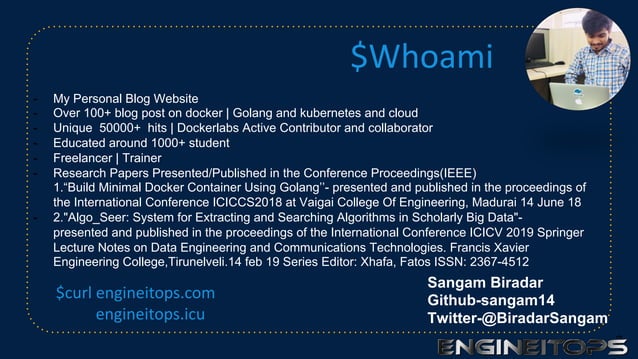 Introducing Pico A Deep Learning Platform Using Docker And Iot Sangam Biradar Ppt