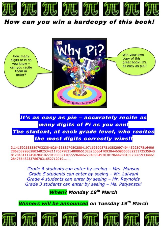 Pi Competition Poster | PDF