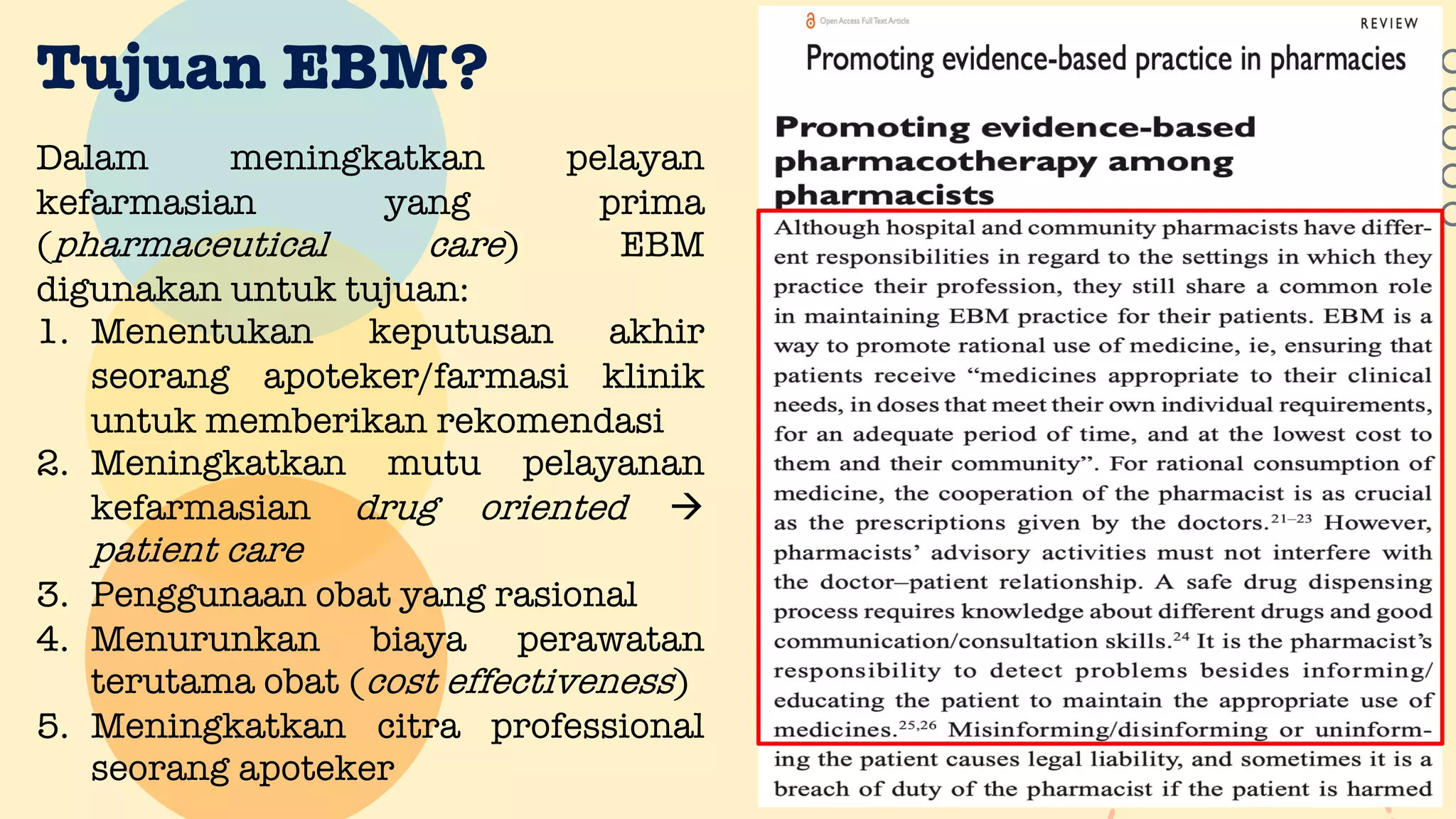 Penerapan EBM Pada Setting Komunitas (Fokus PICO Methode) | PDF