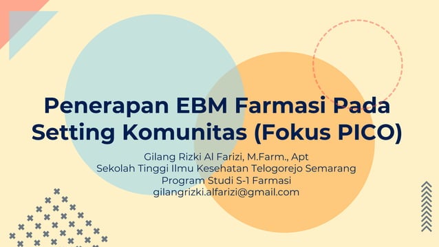 Penerapan EBM Pada Setting Komunitas (Fokus PICO Methode) | PDF