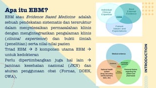 Penerapan EBM Pada Setting Komunitas (Fokus PICO Methode) | PDF