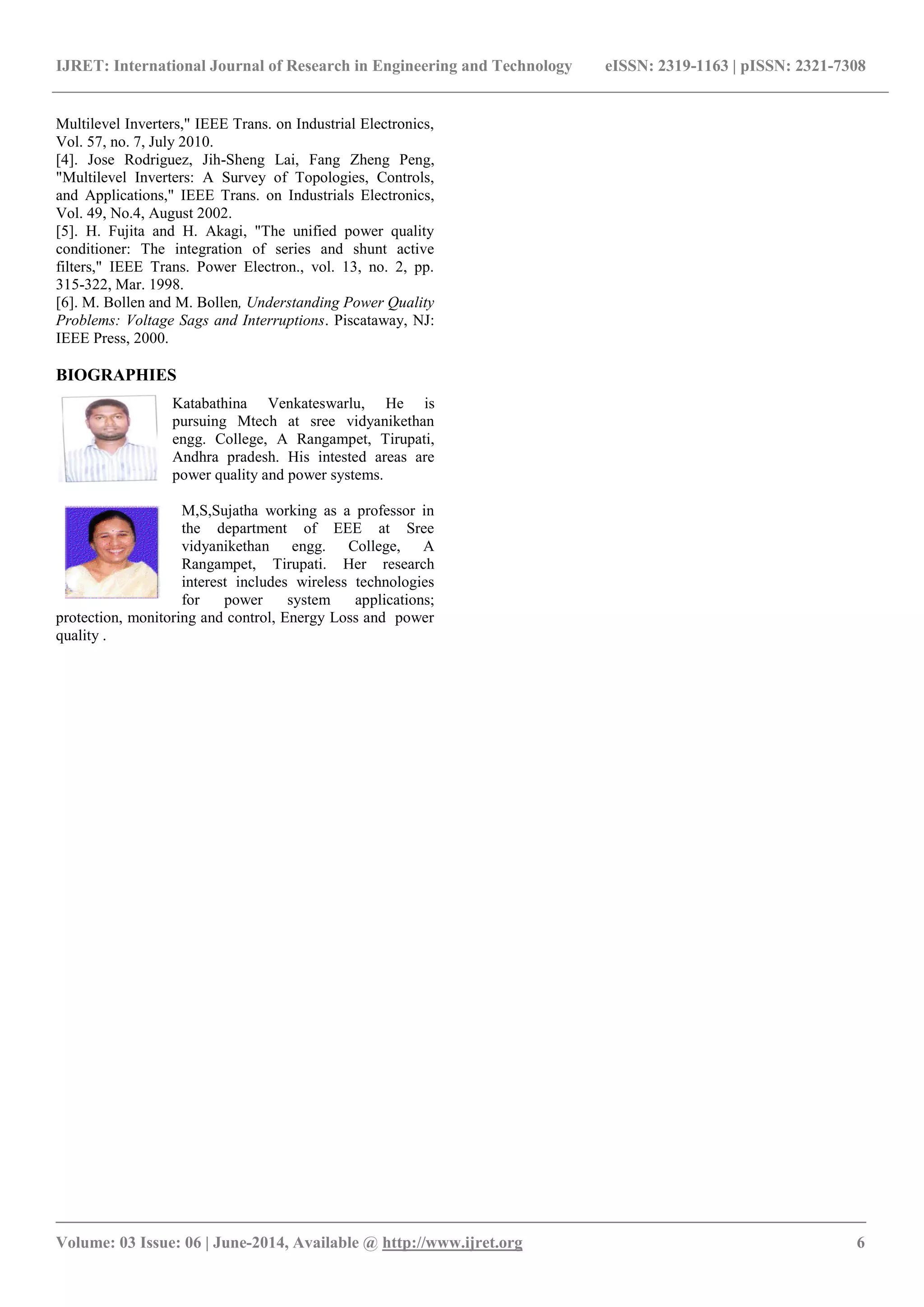 Pi controller based of multi level upqc using dq0 transformation to improve power quality in ...