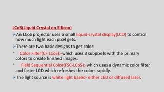 Pico projectors | PPTX | Cameras and Camcorders | Consumer Electronics