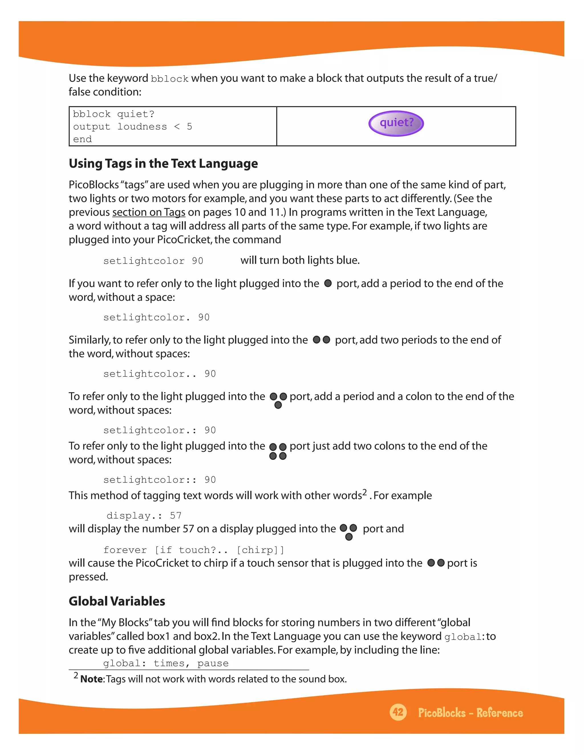 Pico reference guide | PDF