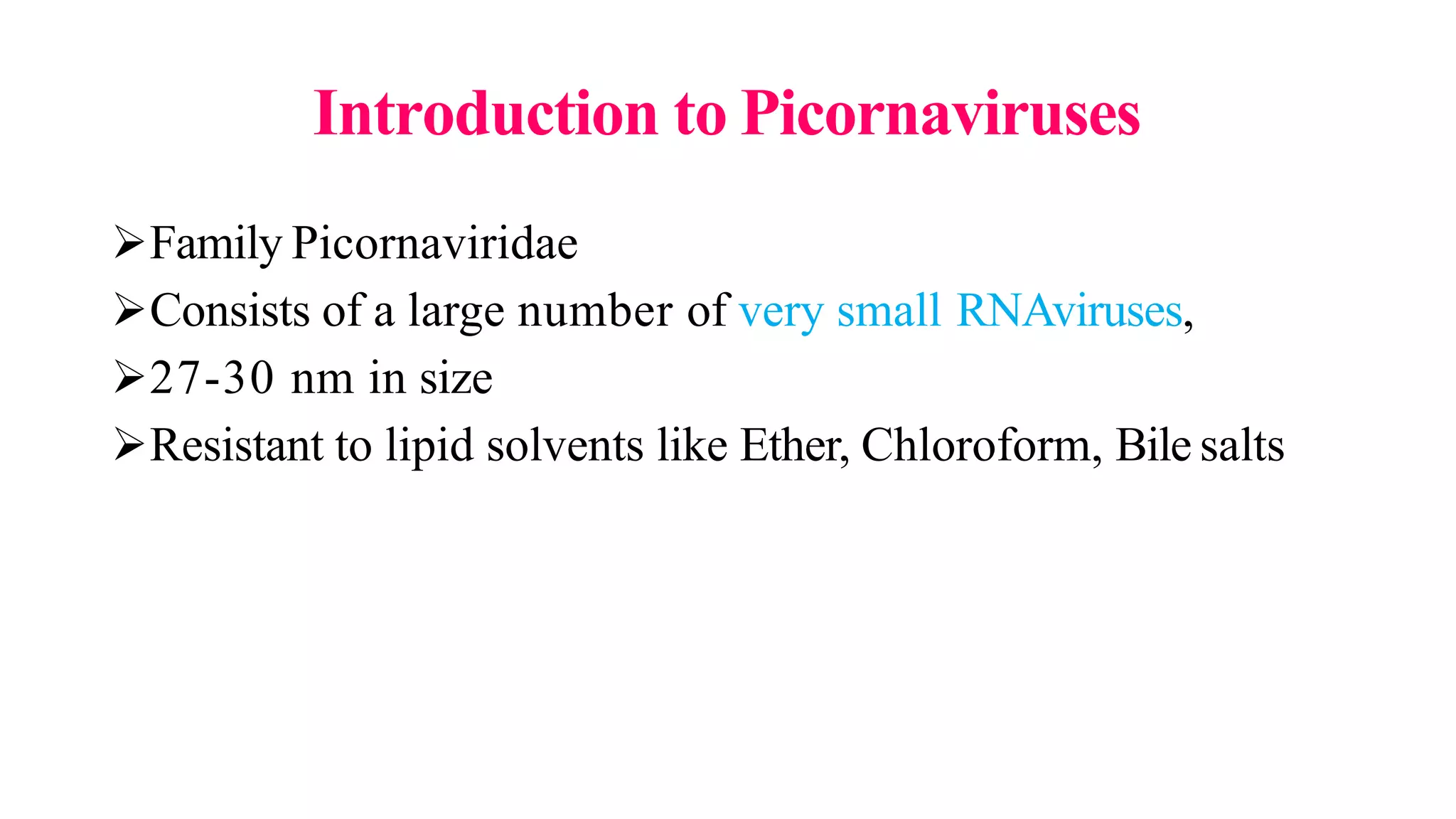 picornaviruses ppt | PPTX