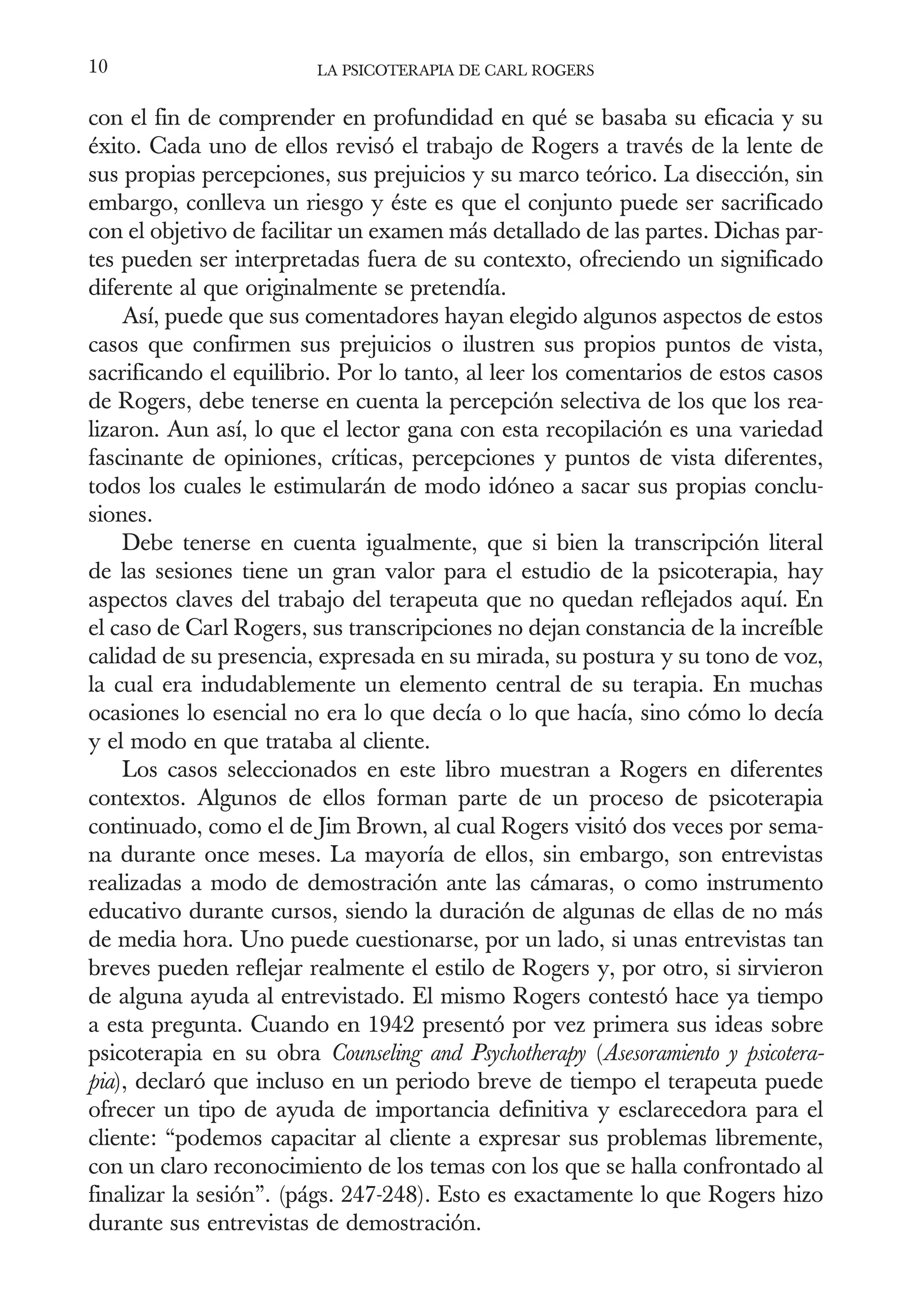 Picoterapia de carl rogers | PDF