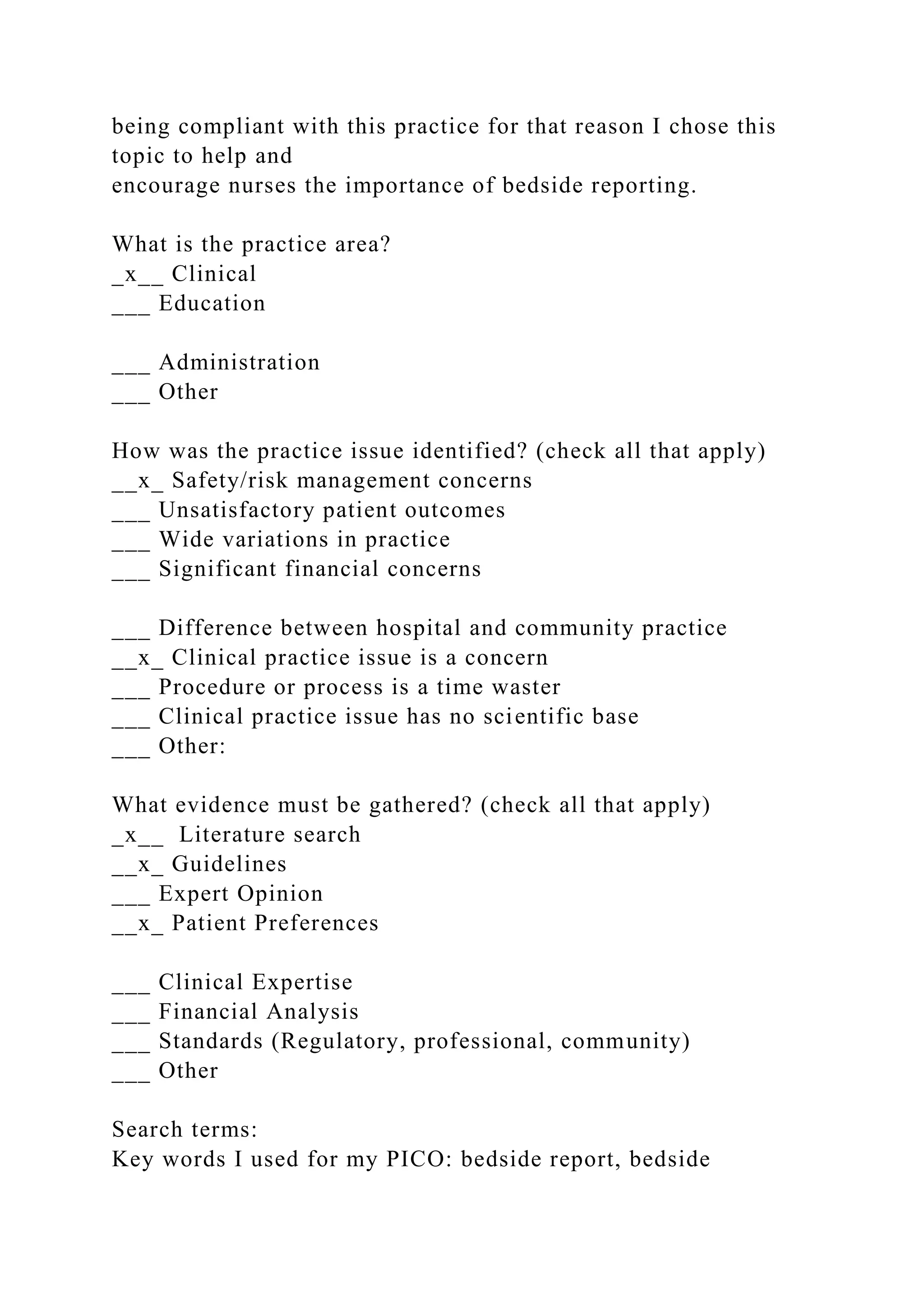 PICO WorksheetWhat is the PICO question Does the use of a s.docx