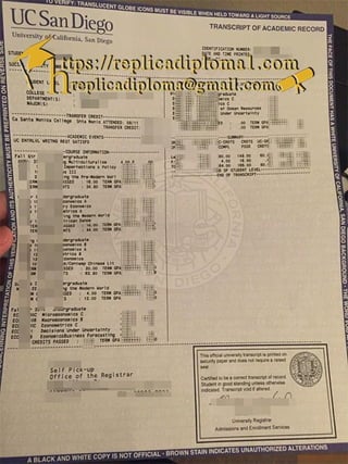 Buy fake UCSD (UC San Diego)transcript within 3 days to make your life ...