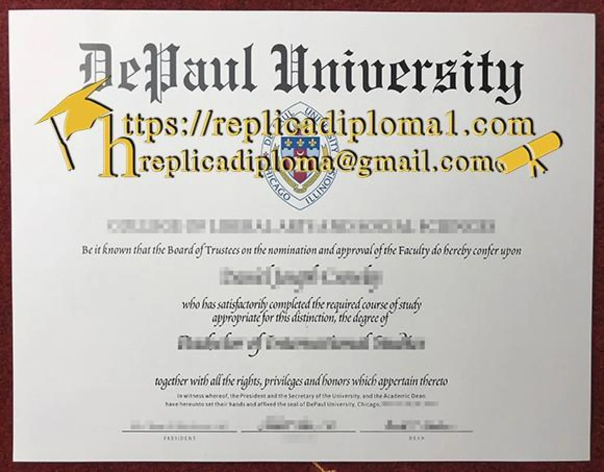 Buy A Fake DePaul University Degree to Apply for A Good Job! | PPT