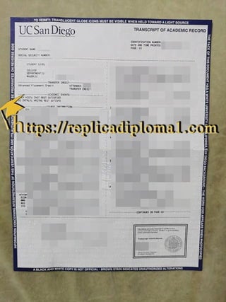 Where to Buy Correct Version Fake UC San Diego (UCSD) Transcript? | PDF