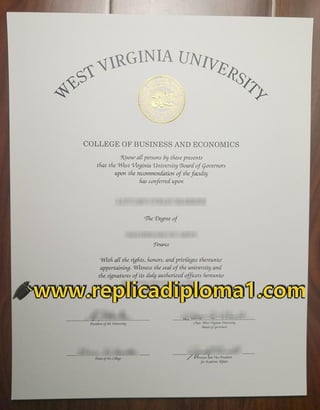 Buy a fake West Virginia University diploma for a better job. | PDF