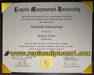 How long to get a fake Loyola Marymount University degree? | PPT
