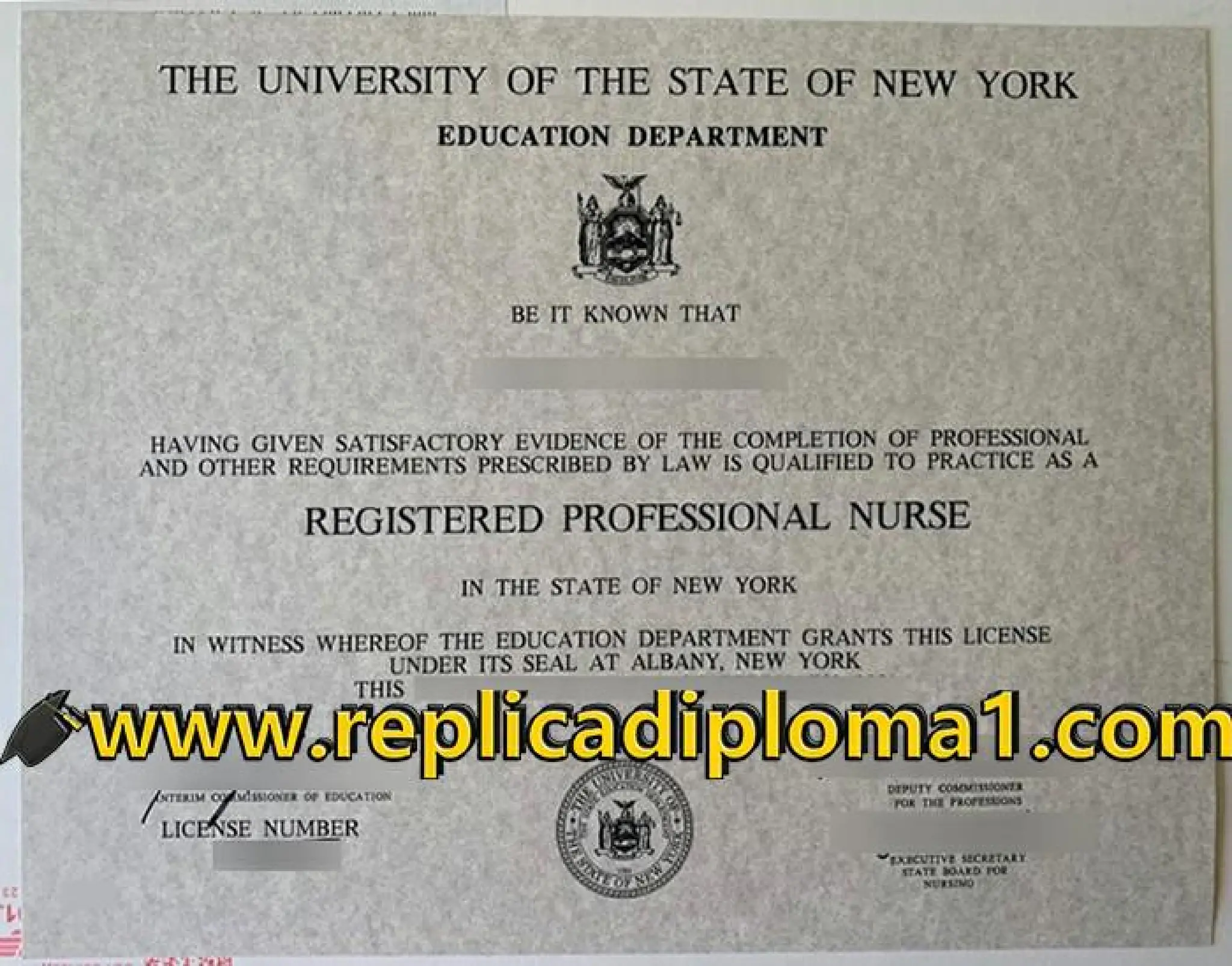 How much does to buy a phony Registered Professional Nurse certificate ...