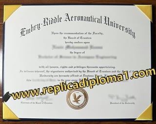 How to create a 100% copy Embry–Riddle Aeronautical University diploma ...