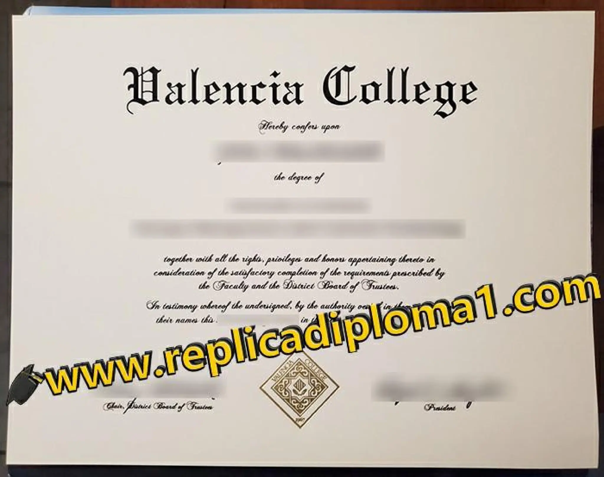 What's the best way to buy a fake Valencia College diploma certificate ...