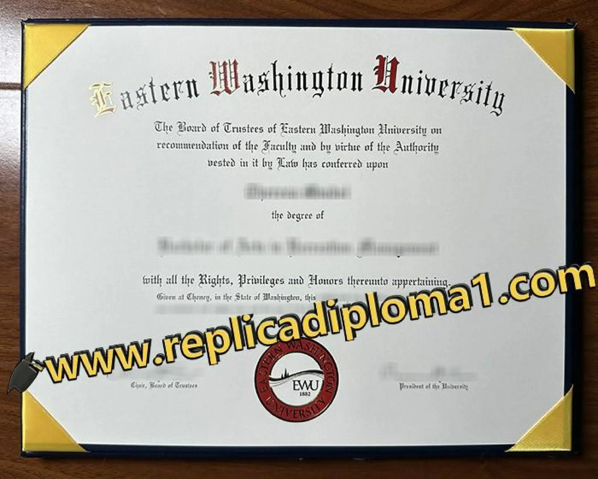 How to create a fake Eastern Washington University degree? Buy EWU ...