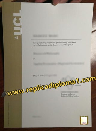 How to create a high quality UCL degree certificate in 2024? | PDF