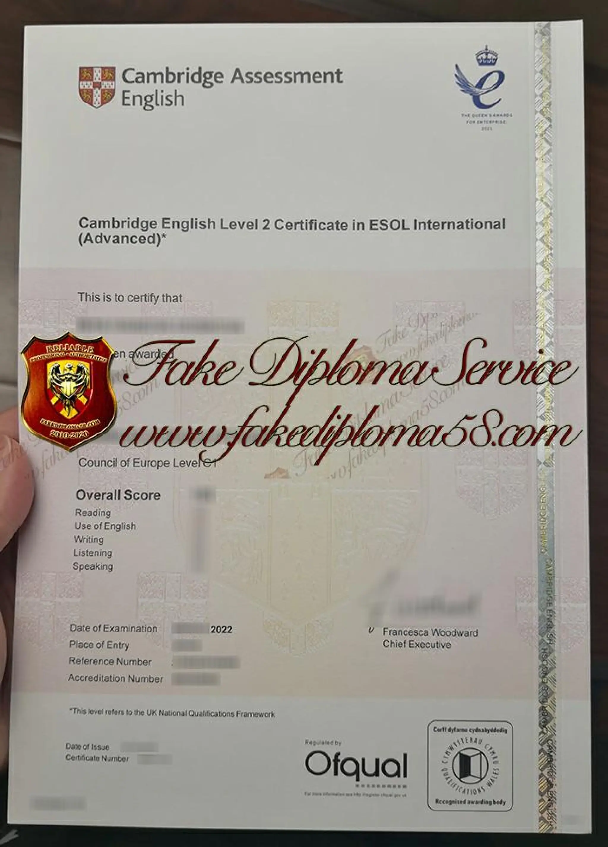 How to order a fake Cambridge English level certificate? Buy ESOL cert | PDF