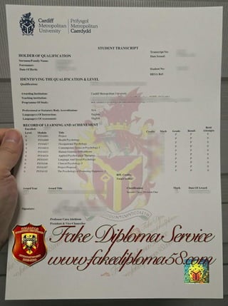 Order a fake Cardiff Metropolitan University Transcript of the latest ...