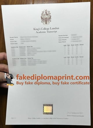 How to create a fake King’s College London transcript? | PDF