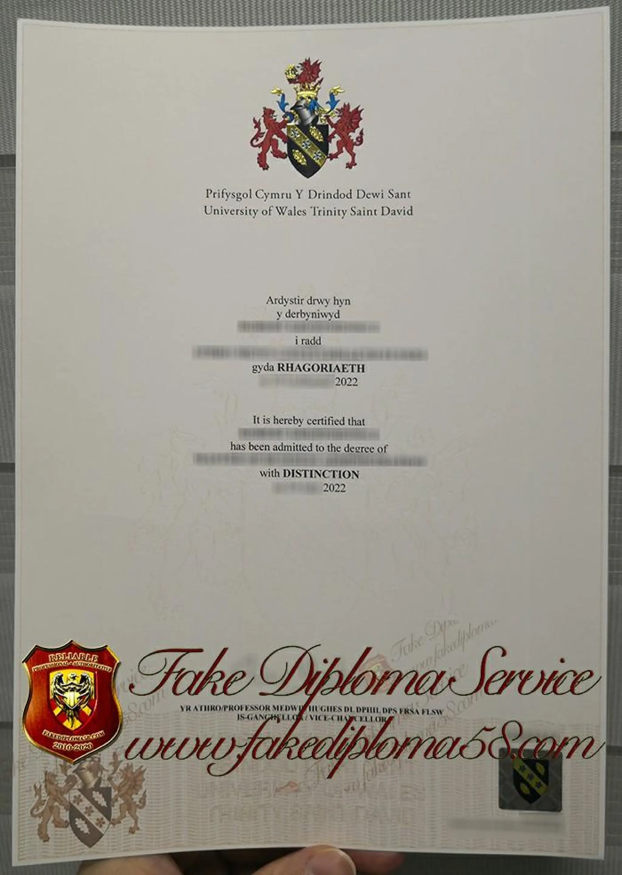 How to create a fake University of Wales trinity saint david degree ...