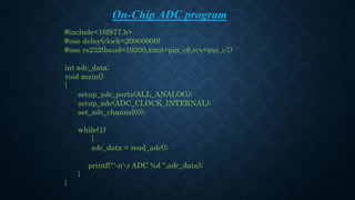 PIC 16F877 micro controller by Gaurav raikar | PPT