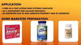 ANTACID INFORMATION | PPTX
